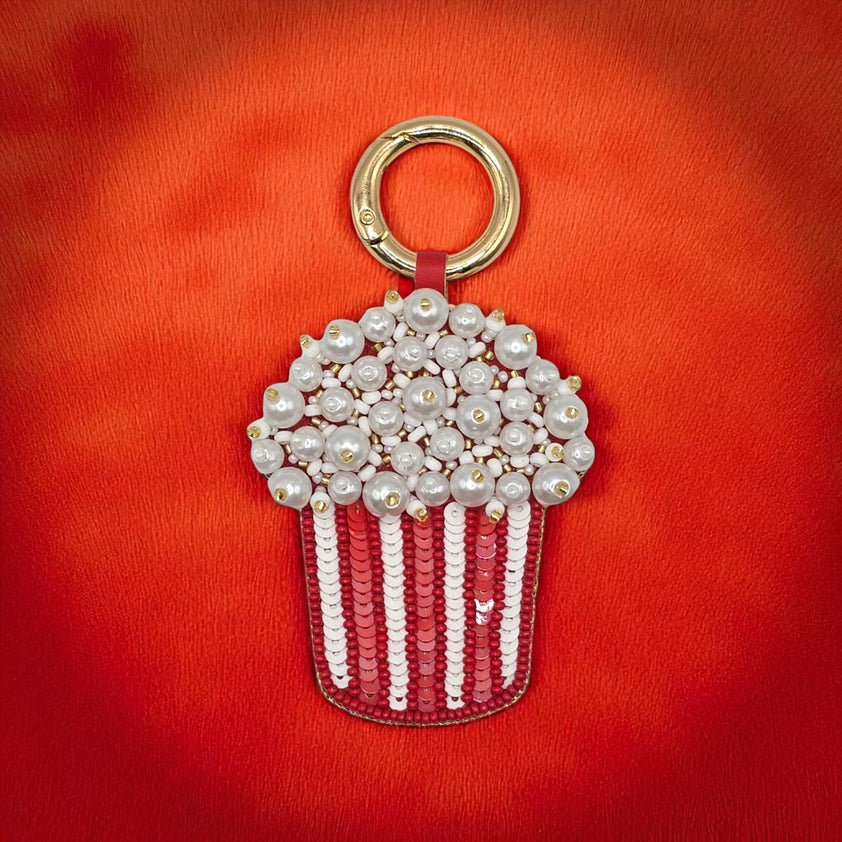 Beaded & Pearl Popcorn Bucket Bag Charm – ashortstory.co.uk